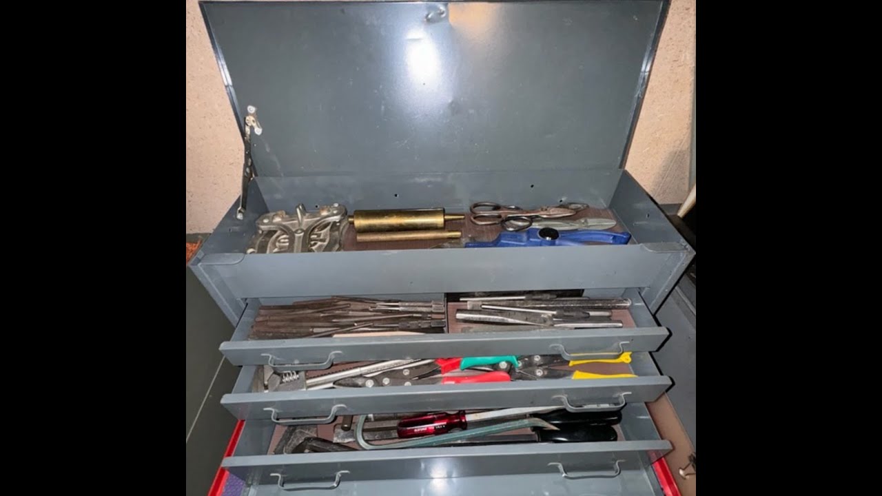 Vintage Snap-On Estate Auction Machinist Toolbox Tour. With Craftsman ...