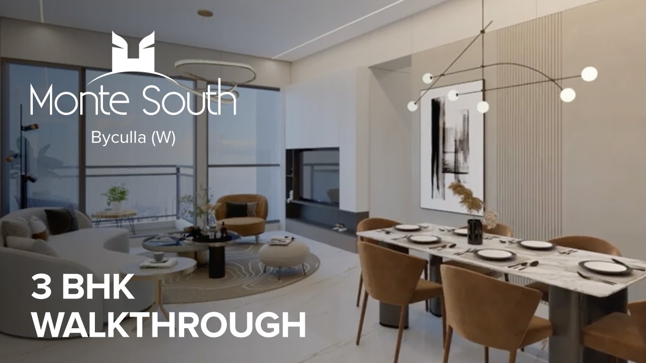 Sharing a glimpse of a 3 BHK flat at Monte South that is luxurious in ...