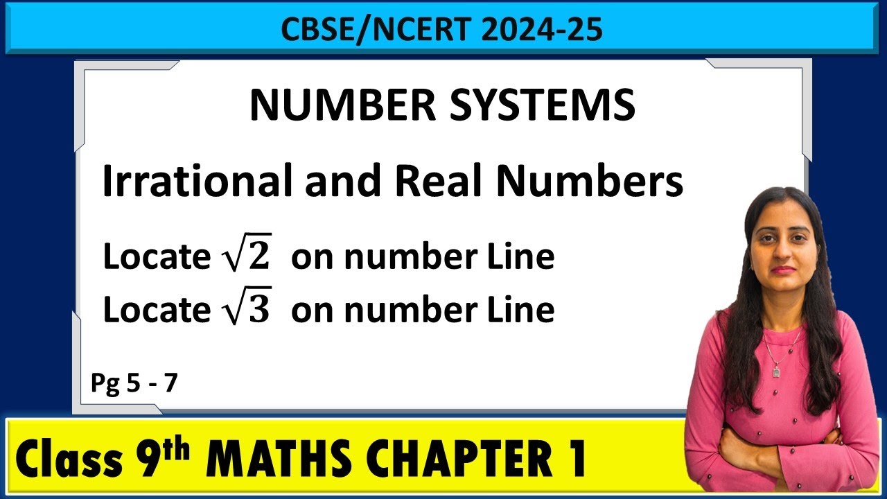 Number Systems Irrational numbers | Locate root 2 on number line ...