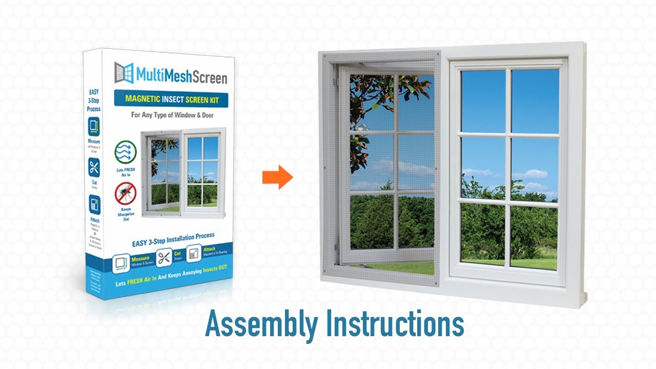 Multi Mesh Screen Assembly Instructions - YouTube
