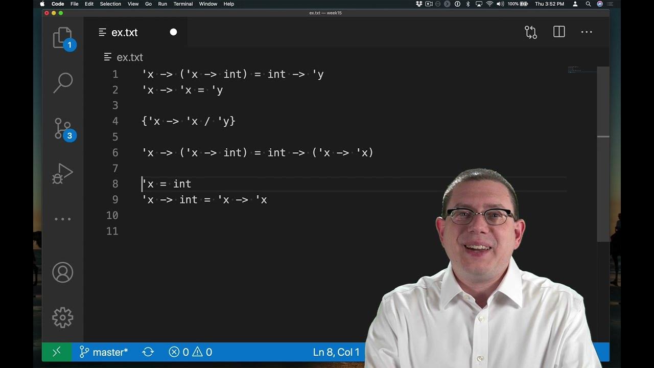 Intuition for Unification | OCaml Programming | Chapter 9 Video 43 - YouTube