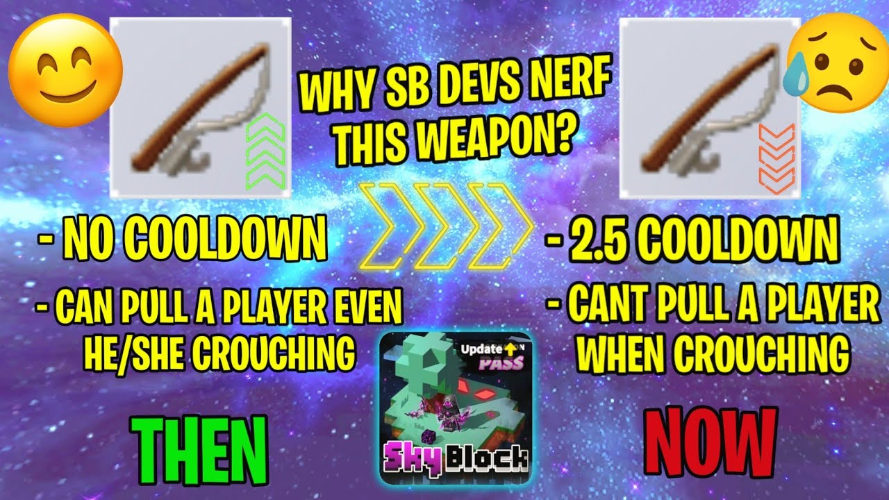 Why Devs NERF FISHING ROD In SkyBlock? || Skull Island Blockman Go ...