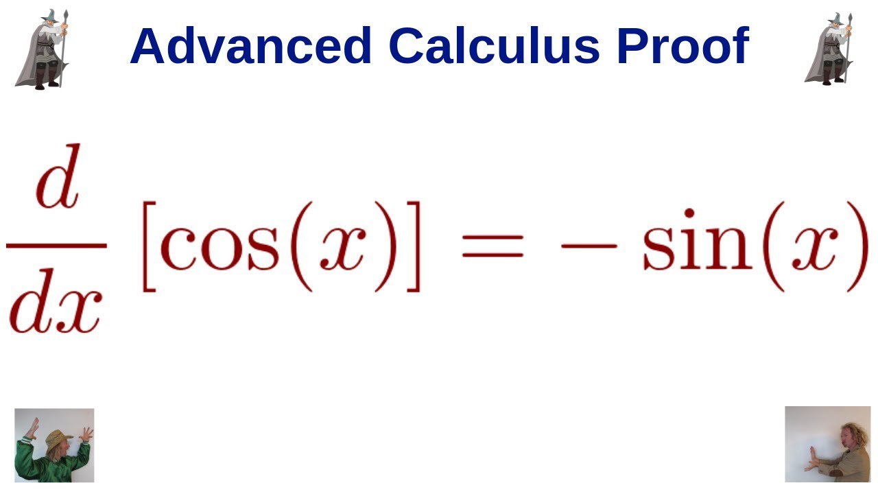 Proof That The Derivative Of Cos x Is sin x Using The Limit