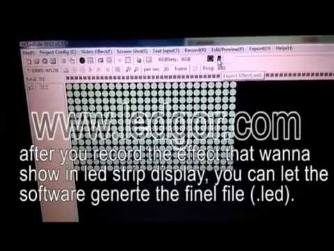 How to use software LedEdit programme effects by screen shot way for ...