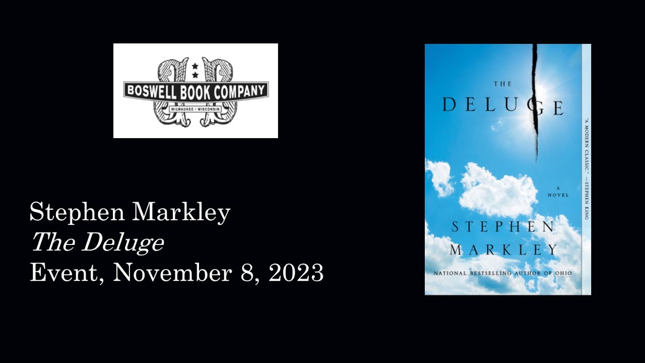 Stephen Markley Event for The Deluge - Boswell Book Company - YouTube