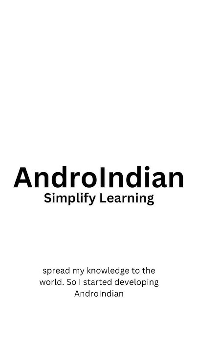 Introduction Of Kotlin Tutorials Android Tutorials Androindian Youtube