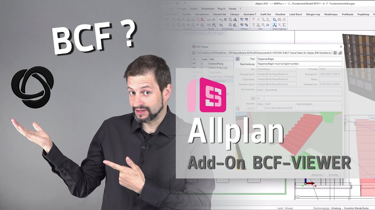 Allplan Add-On BCF Viewer - YouTube