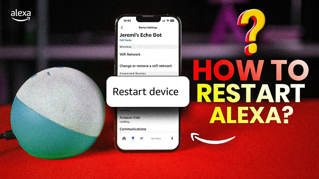How to Restart Alexa (Echo/Echo Dot) Without Factory Reset - YouTube