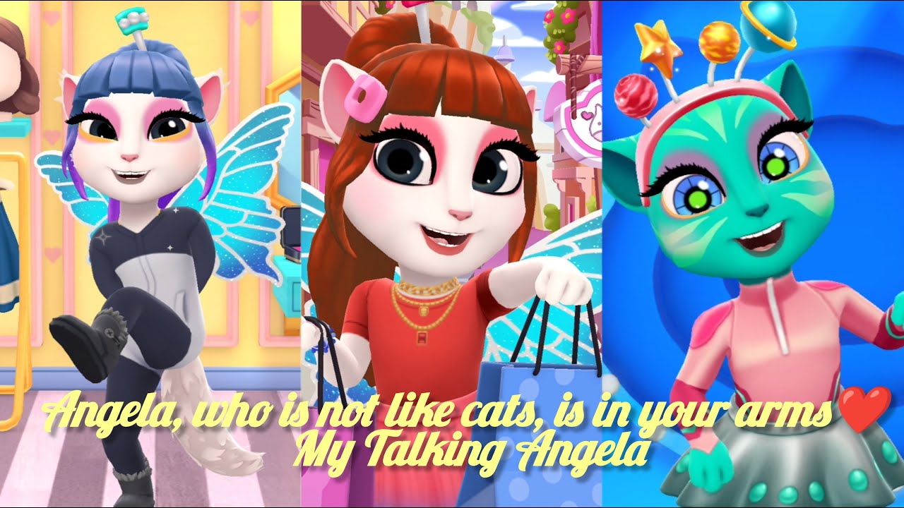 Angela, who is not like cats, is in your arms ️ /My Talking Angela ...