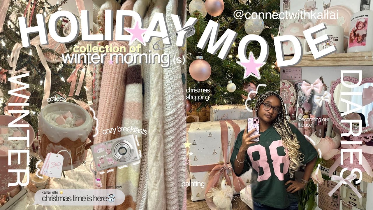 holiday mode 2 ⋆⁺₊ .☃︎ | a collection of winter morning routines! - YouTube