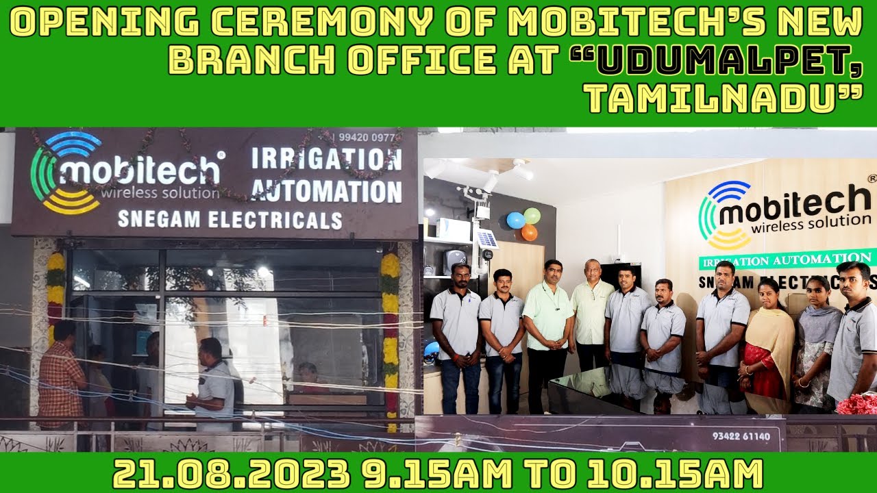 Opening ceremony of Mobitech's new branch office at Udumalpet ...