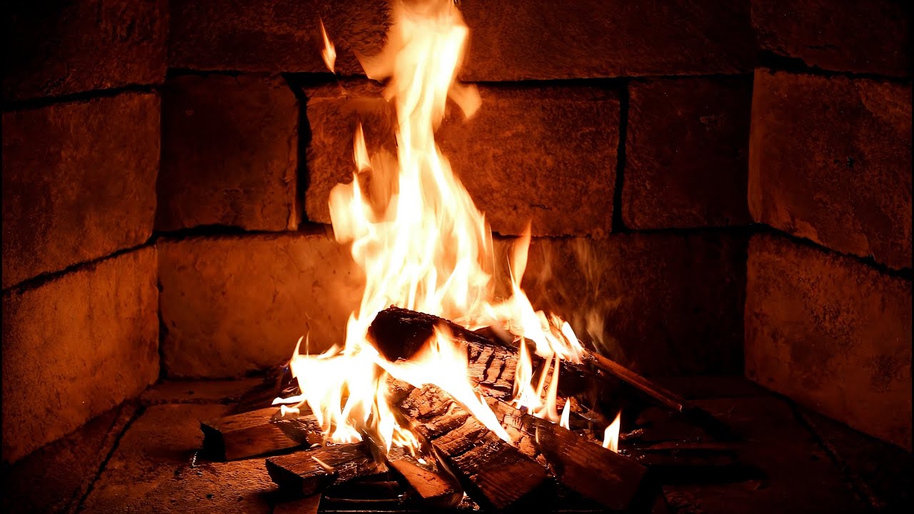 Calming Fireplace 🔥 Warm, Crackling Fire for Relaxing, Sleeping ...