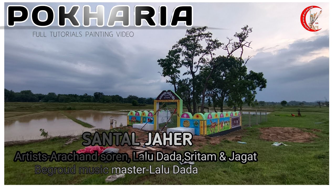 Full Tutorial Painting video Pokharia//Santal Jaher//#art #drawing # ...