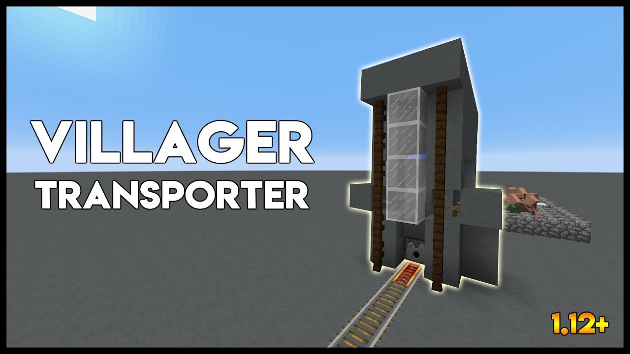 Minecraft | Villager Transporter 1.12+ - YouTube