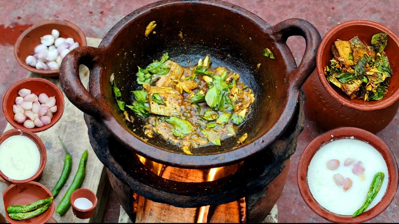 Traditional Fermented Rice | Dry Fish & Green Chilli & Onion | பழைய ...