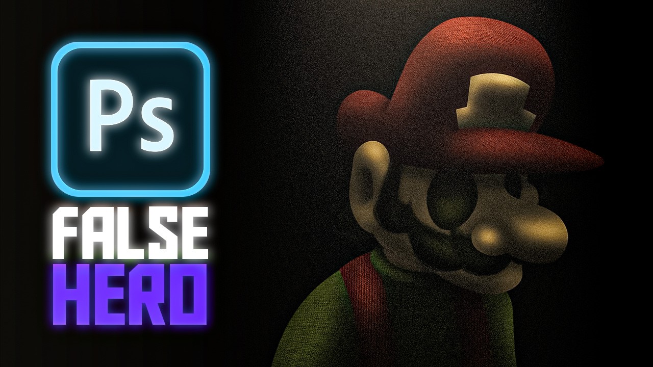 Making False Hero in Photoshop | FNF: Mario's Madness - YouTube