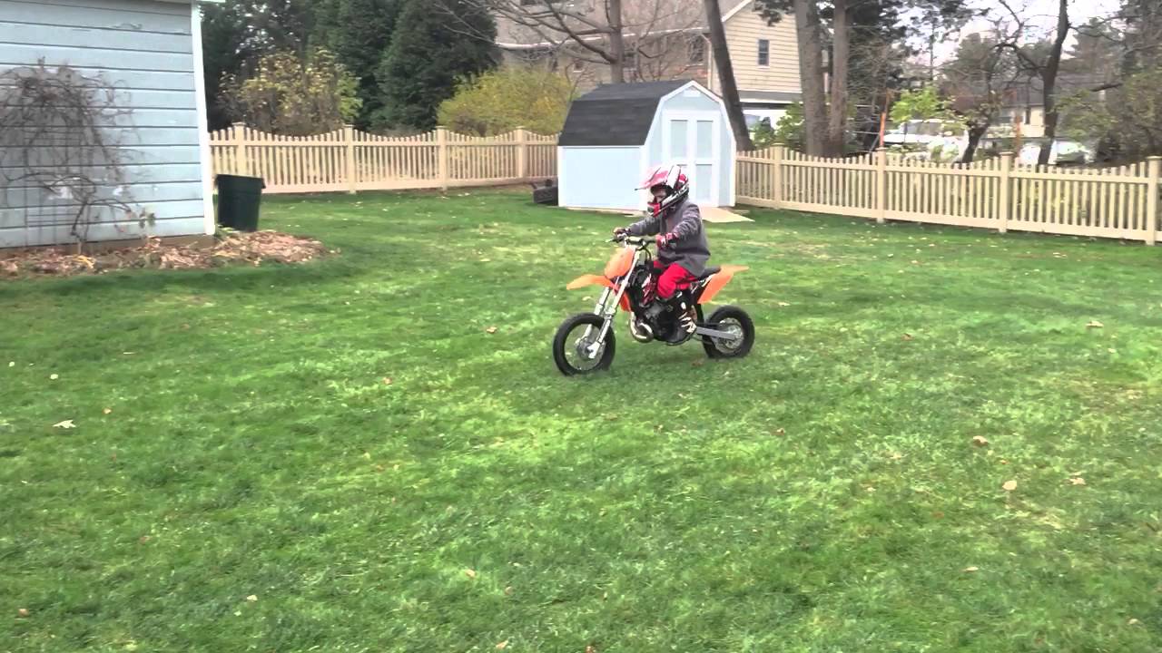 Trevor's KTM 50SX RIDE - YouTube