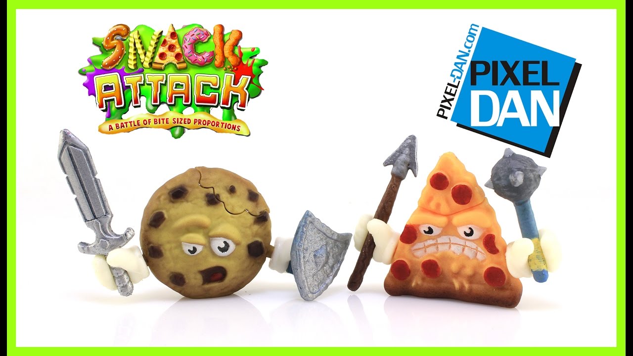 Snack Attack Food Fighting Mini Figures Early Look Video Review - YouTube