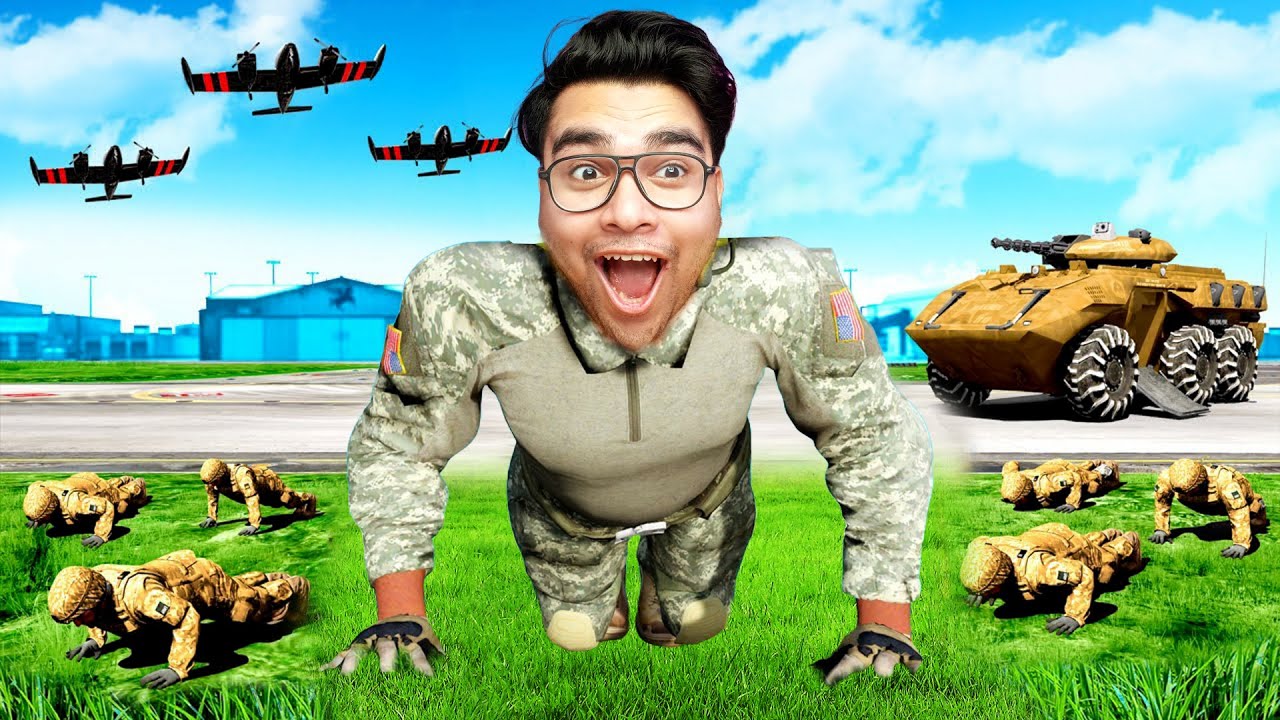 GTA V : Franklin JOIN THE ARMY || Professor Of Pc Gaming - YouTube