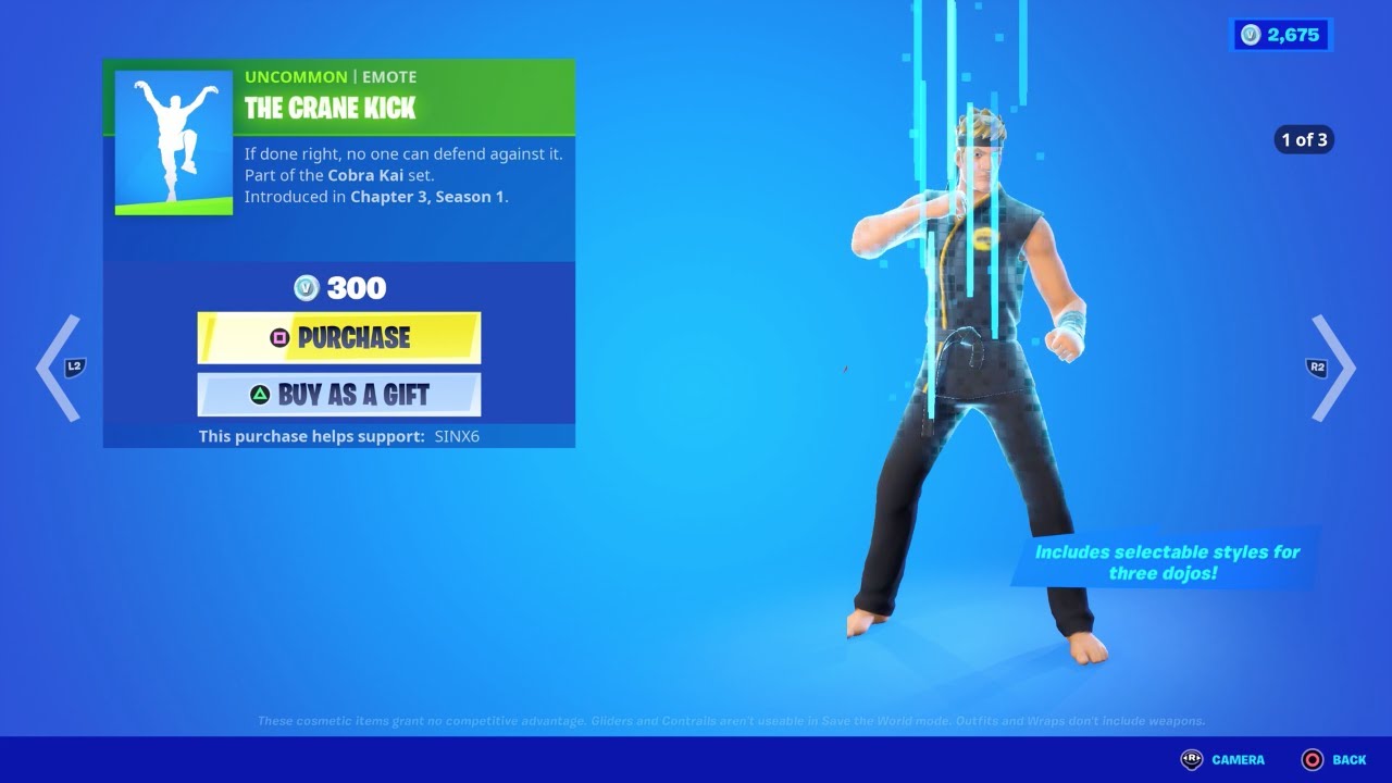 Fortnite Karate Kid emote.. - YouTube