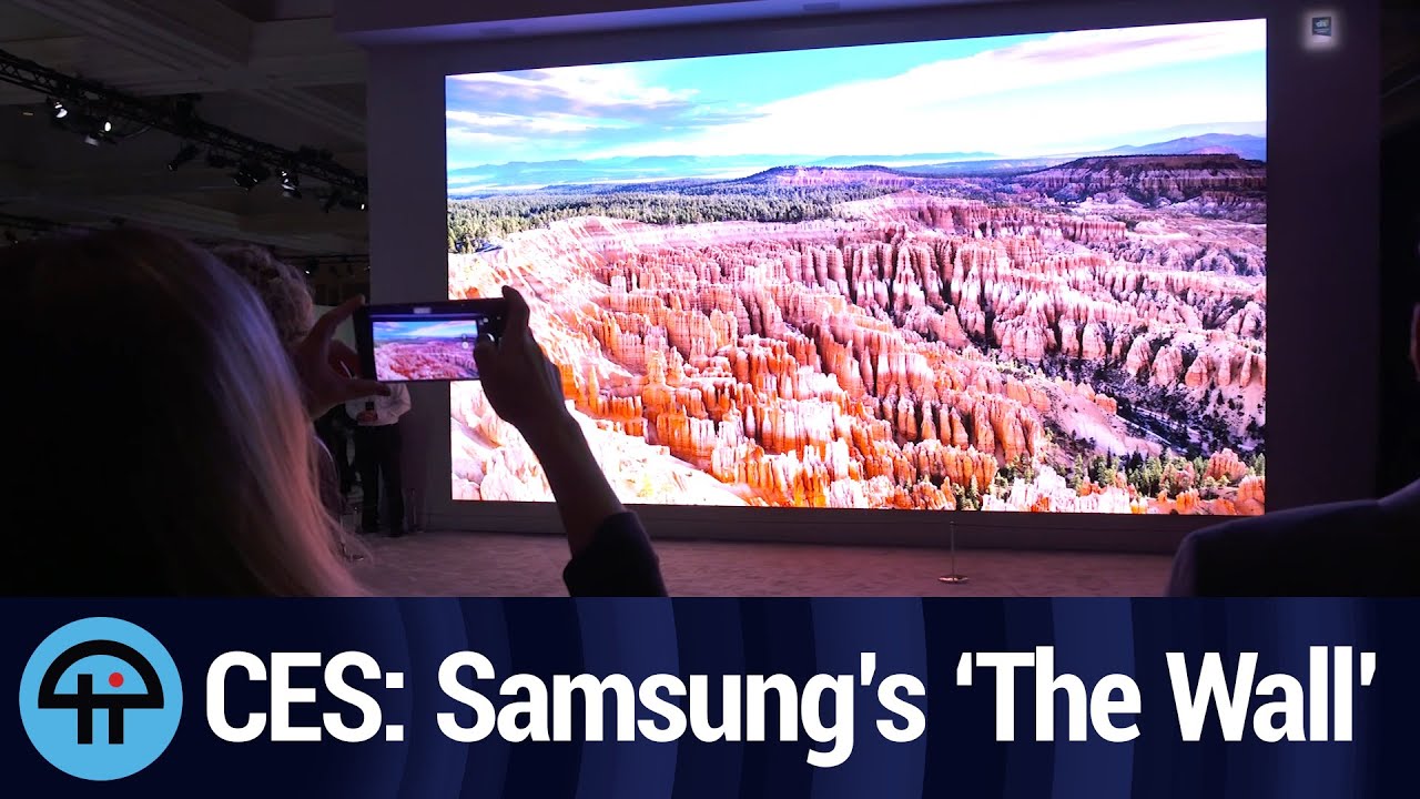 Samsung's 'The Wall' 292" MicroLED TV at CES 2020 - YouTube