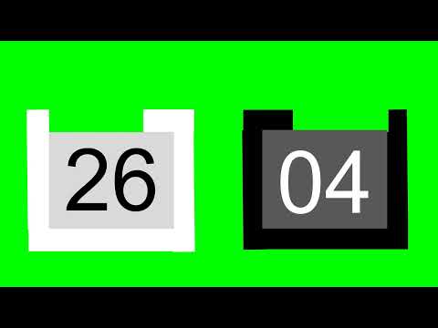 30 Seconds count down / up Green Screen 4K HD Timer | Free to use