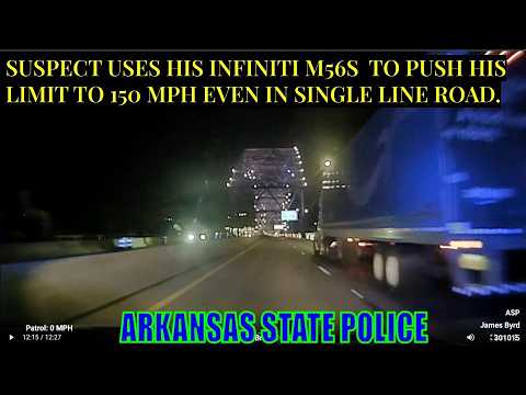 ARKANSAS STATE POLICE VIDEO VS INFINITY M56S EXTREME HIGH SPEED PURSUIT ...
