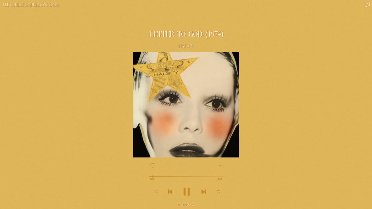 halsey - letter to god (1974) [slowed + reverb] - YouTube Music