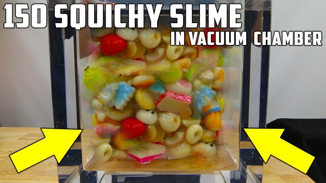 150 Squishy XXL Slime in Vacuum Chamber - YouTube