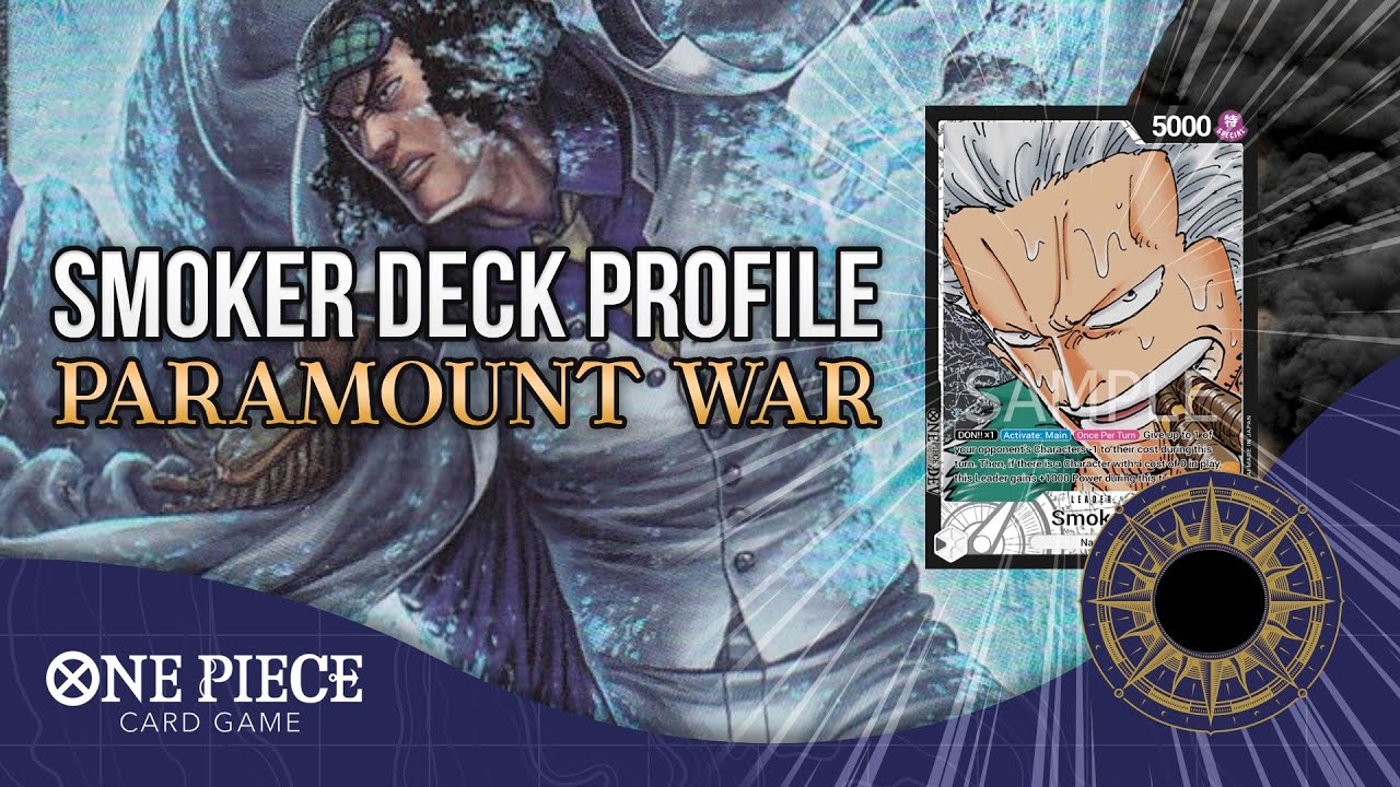 Smoker Deck Profile OP02 One Piece Trading Card Game - YouTube