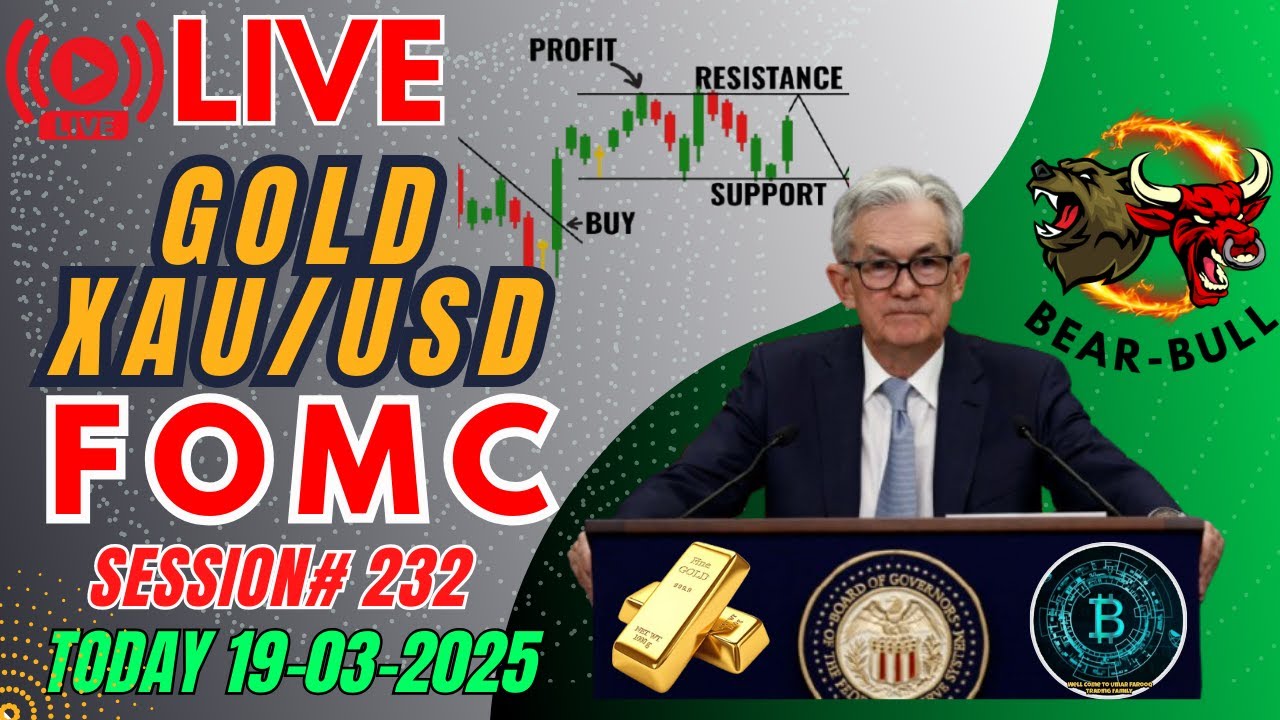 🔴 LIVE: Forex & Gold Levels Update | FOMC Data Release | Support & Resistance | [March 19, 2025 ...