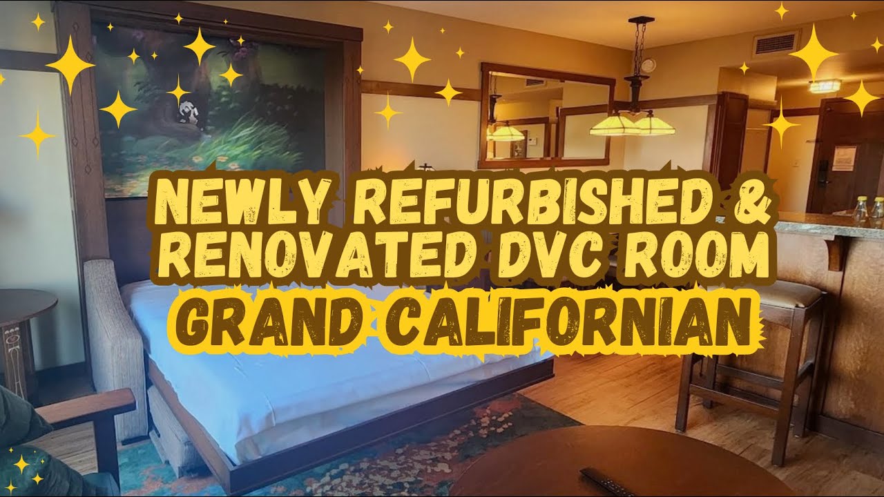 Grand Californian Newly Refurbished Renovated DVC Room First Look ...