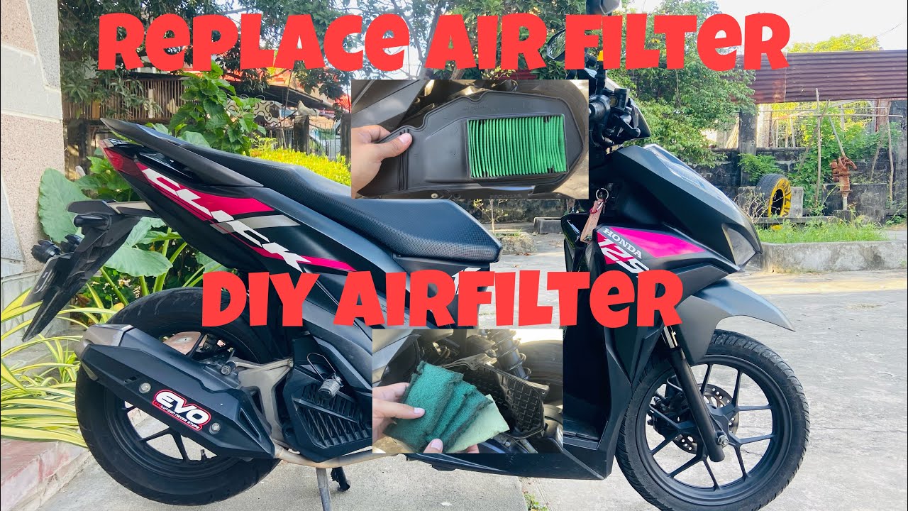 Honda Click 125i V2 Palit Air Filter | DIY Air Filter - YouTube