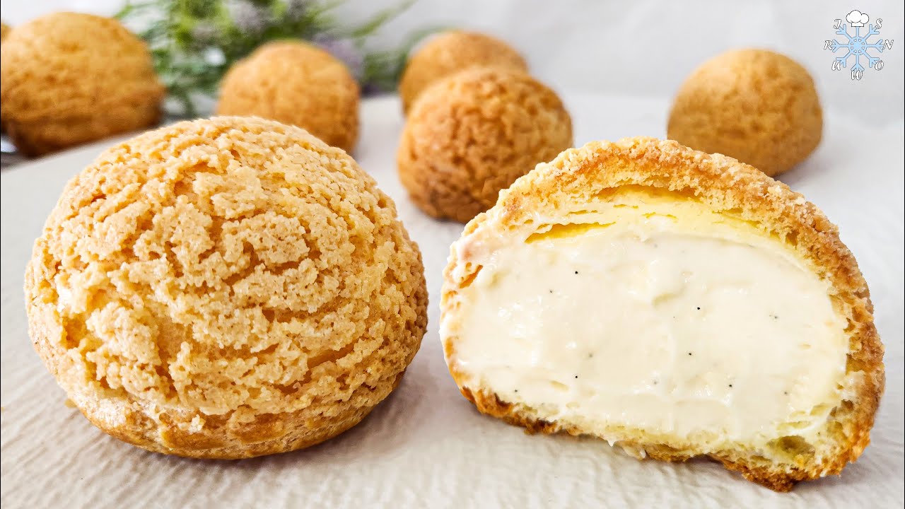 Choux Bun Pastries Filled with Heavenly Pastry Cream - YouTube