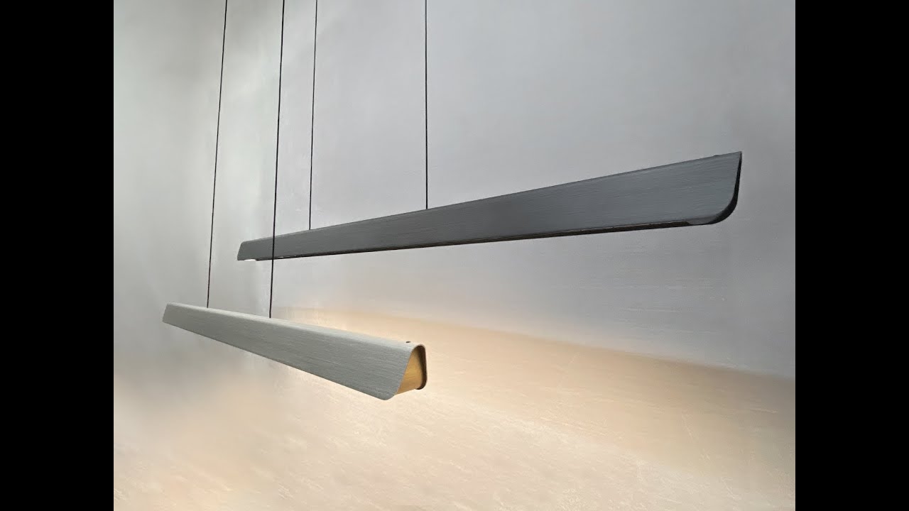 【光宇燈飾】HC-1147C Ferne 拉絲錐形長吊燈 │ 實拍影片展示 - YouTube