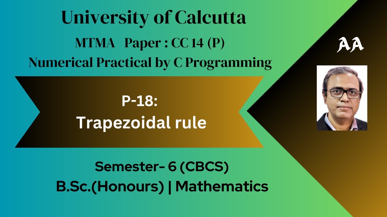 Practical-18 | Trapezoidal rule - YouTube