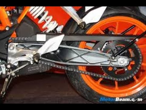 KTM Duke 390 chain cover cleaning # wheel alignment # chain slacking ...
