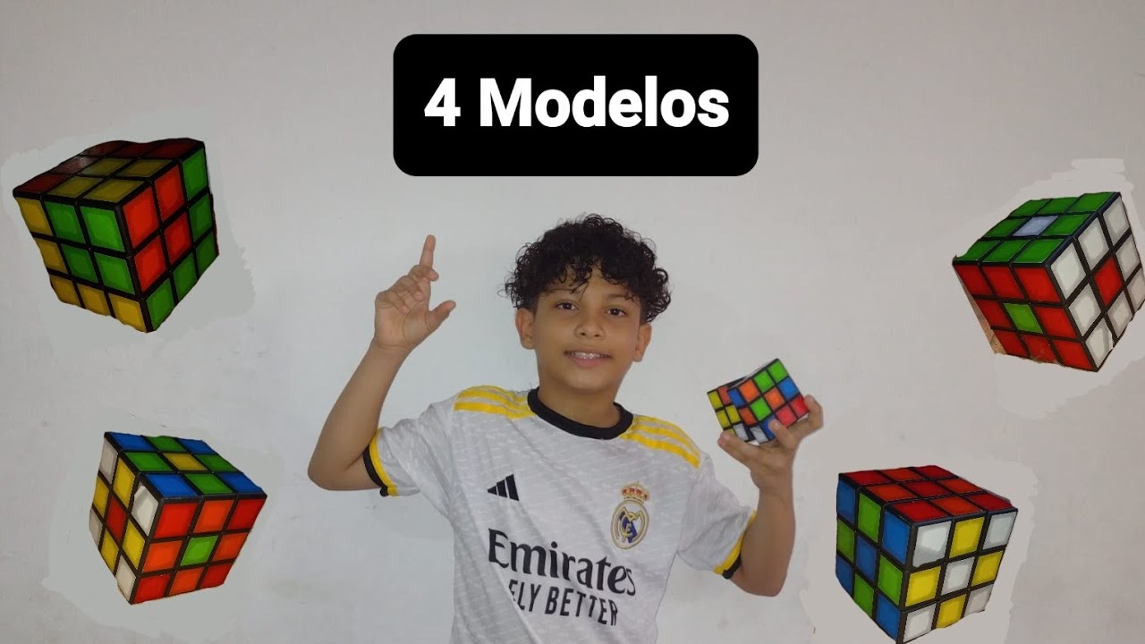 4 modelos para fazer no seu cubo mágico 3x3 - YouTube