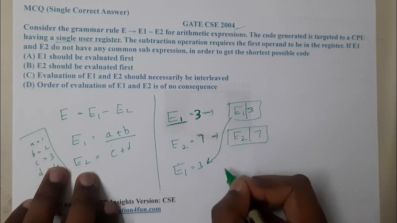 GATE CSE 2004 - YouTube