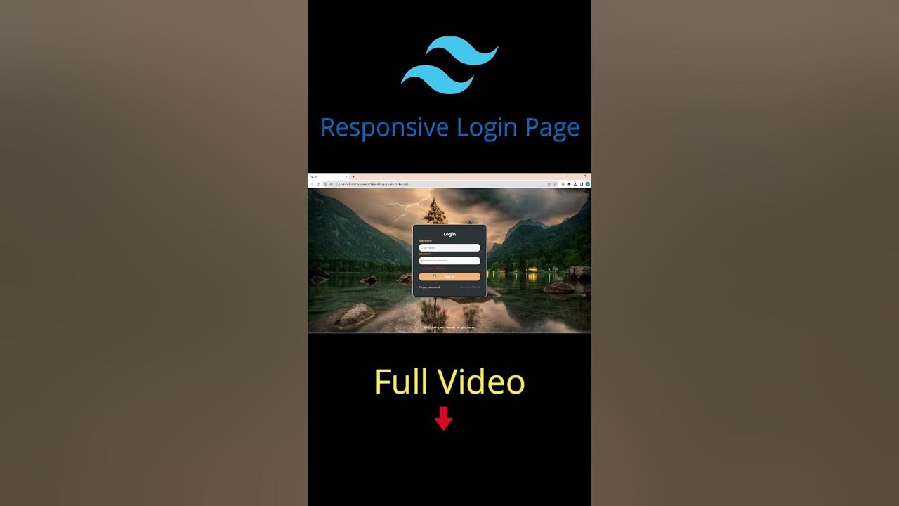 Tailwind Css Login Page Tailwind Css Animation Css Tailwindcss Webdesign Youtube 1652