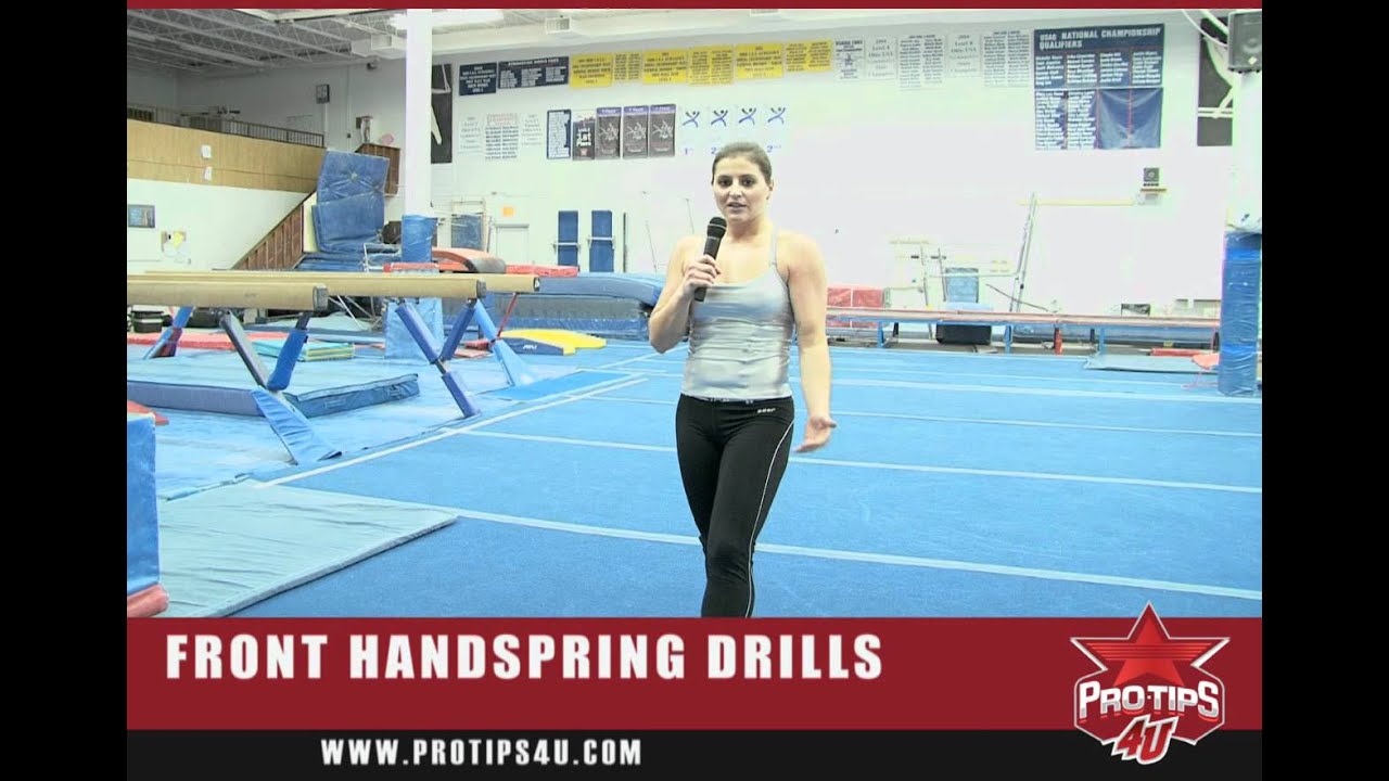 Dominique Moceanu - How to do the Front Handspring in Gymnastics - YouTube