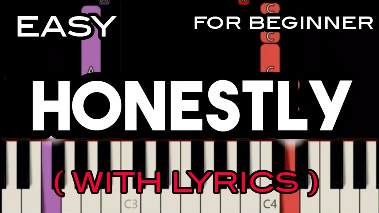 HONESTLY ( LYRICS ) - HAREM SCAREM | SLOW & EASY PIANO - YouTube