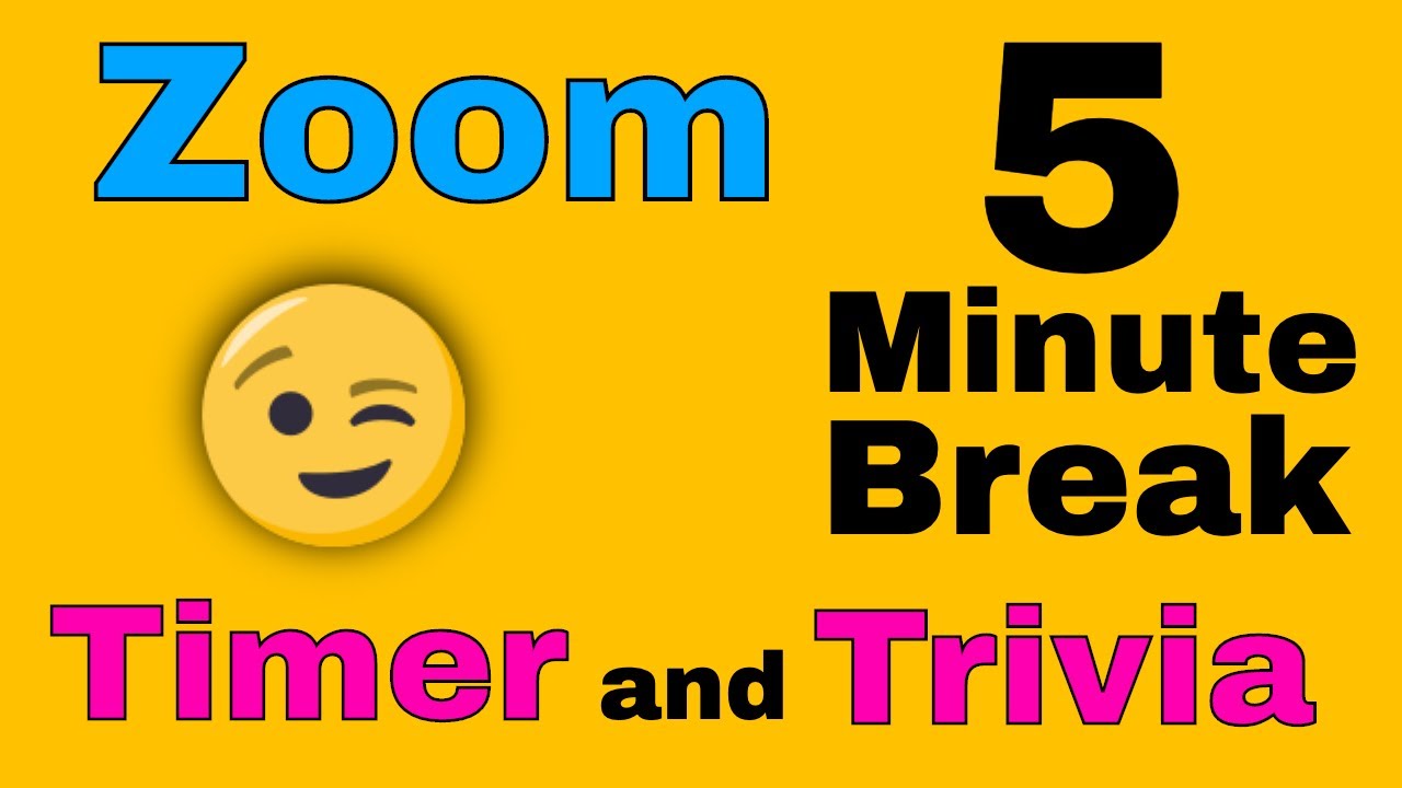 5 Minute Break Timer and Trivia - YouTube