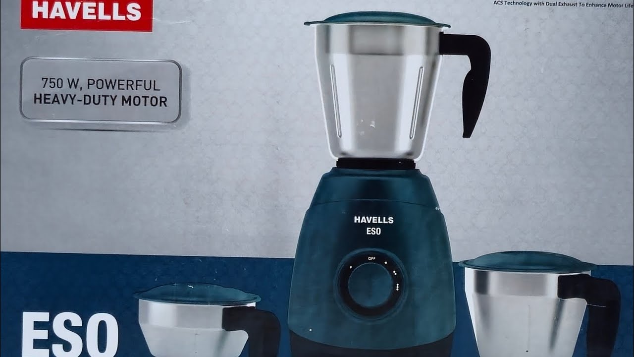 HAVELLS MIXER GRINDER # ESO 750 WATT #unboxing #review #appliances # ...