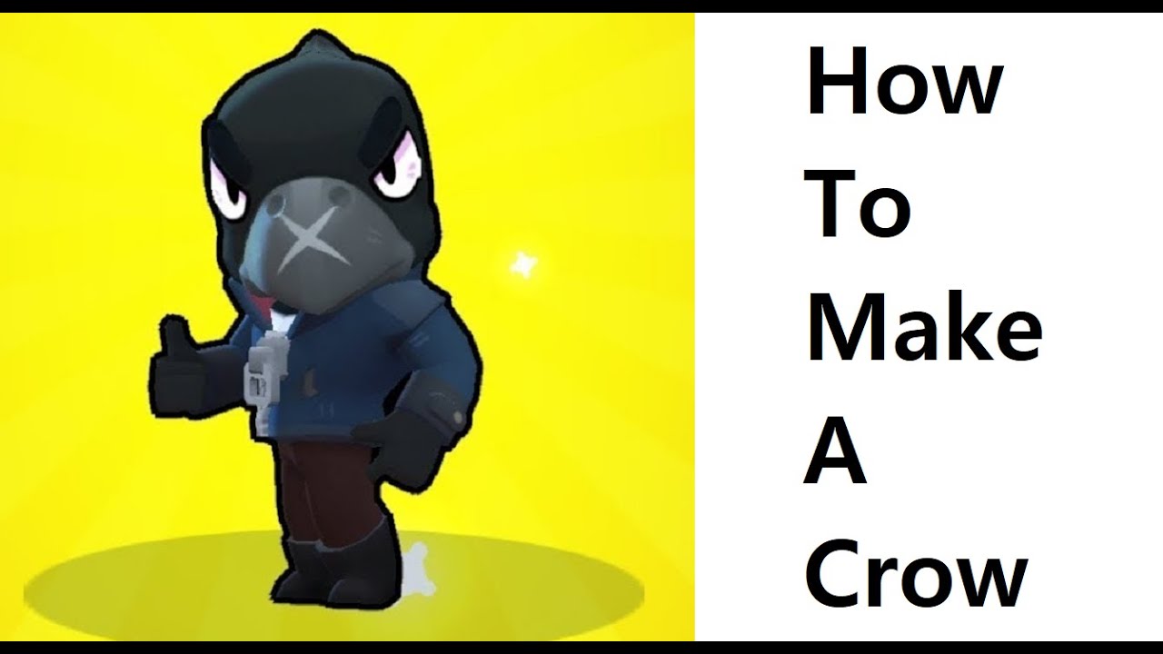 How to make a paper Crow ( Brawl Stars ) Papercraft toy. Easy to make ...