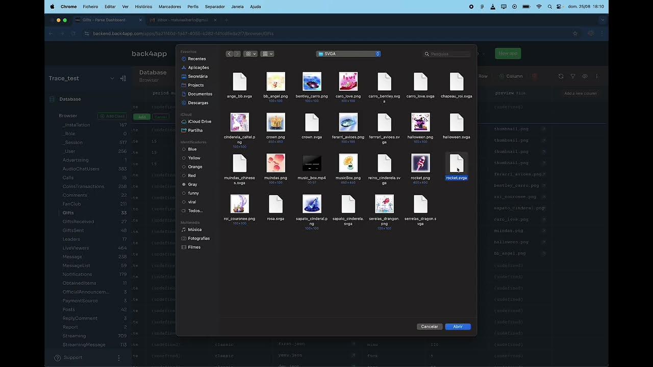 Adding .svga files From Parse DashBoard. Back4App - YouTube