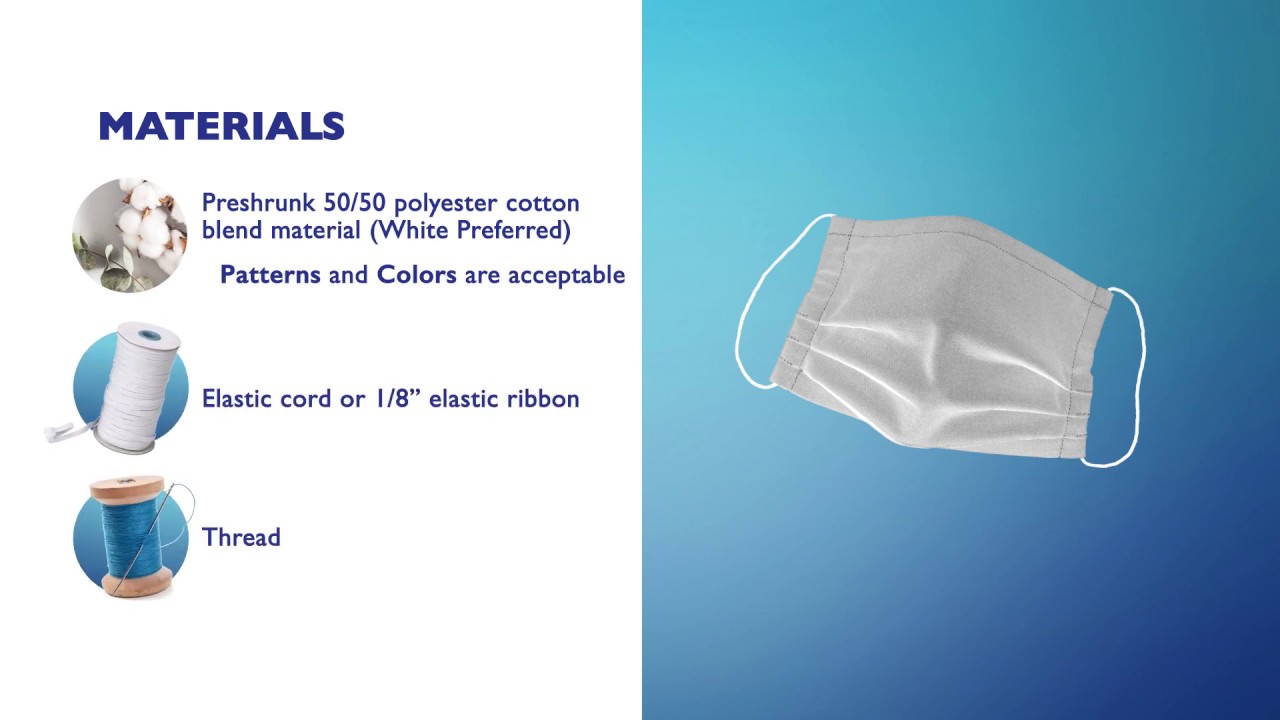 DIY 2-Ply Face Mask Sewing Instructions | Oneida Health Hospital - YouTube