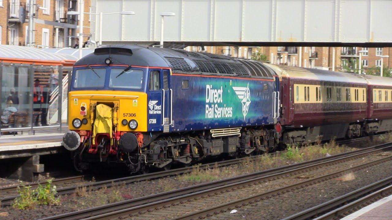 (HD) 57310 & 57306 at Kensington (Olympia) with Northern Belle ECS 18 ...