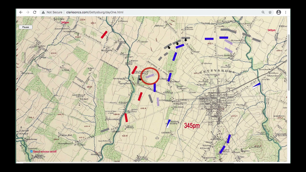 Gettysburg, Day One - Climax on Seminary Ridge - YouTube