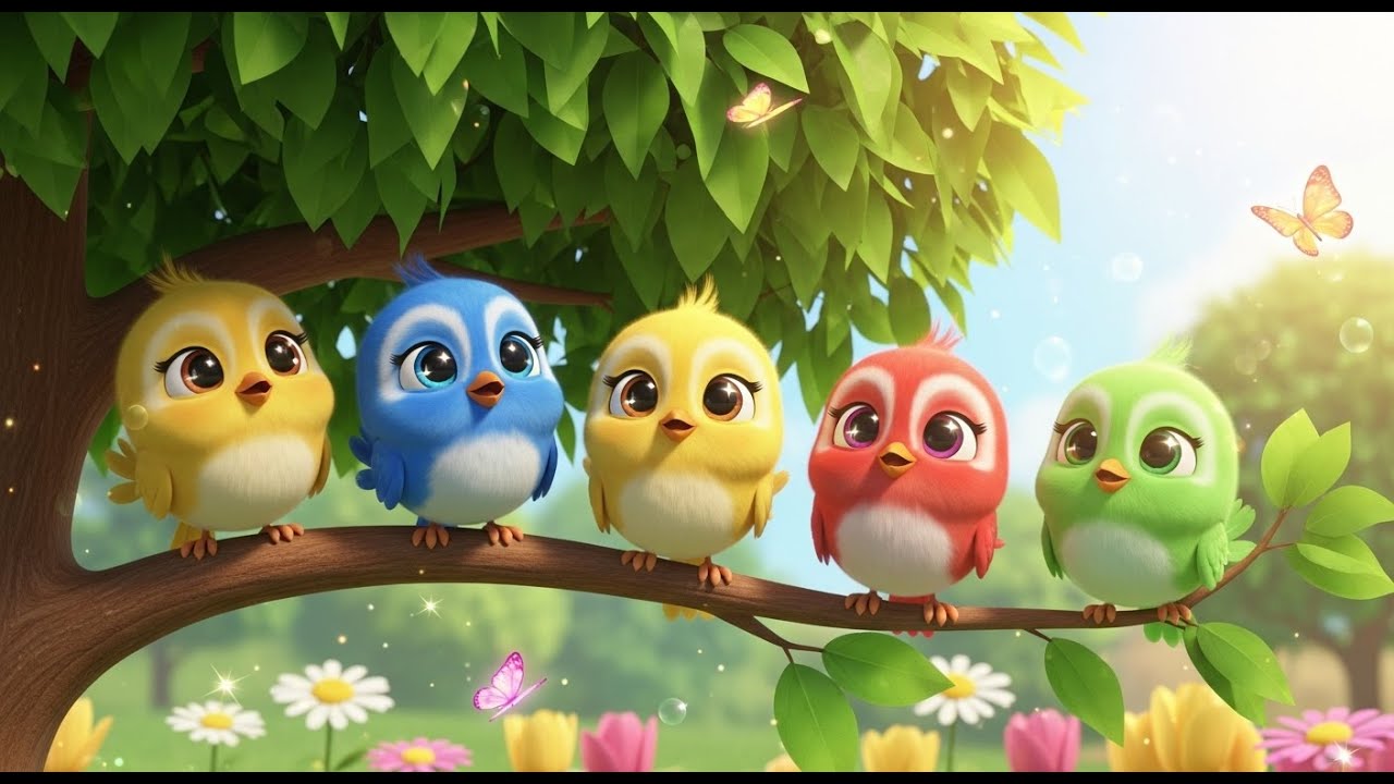 Counting Little Birds in the Tree 🐦🌳 | Counting Song for Kids | Learn ...